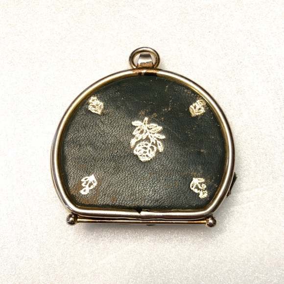 Vintage | Bags | Vintage Green Leather And Metal Coin Purse | Poshmark